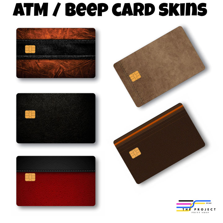 ATM/Beep Card Privacy Skin Stickers LEATHER (textured). High Quality ...