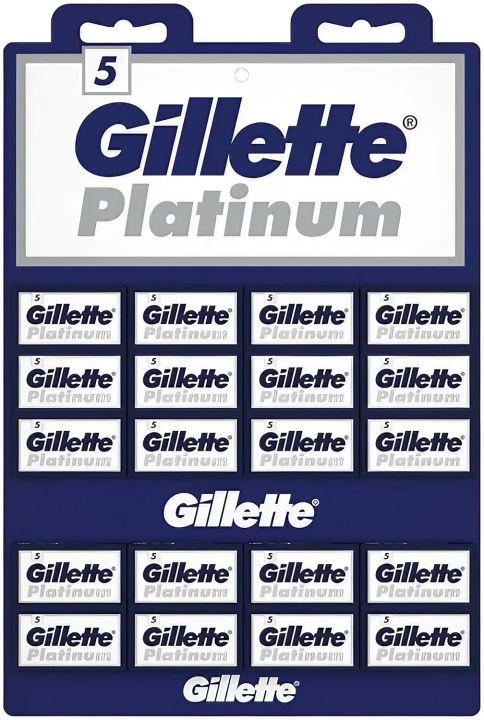 Gillette Platinum Double Edge Safety Razor Blades (10/25/100 count ...