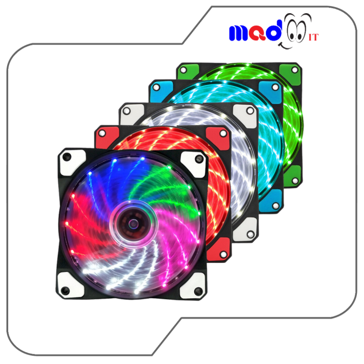 พัดลมคอมพิวเตอร์ 120 mm LED Ultra พัดลมเคสคอมพิวเตอร์ PC Case Cooling ...