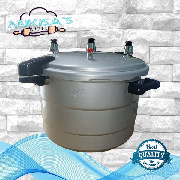 Big Size Pressure Cooker 46cm 48L Aluminum with Steaming Tray Heavy ...