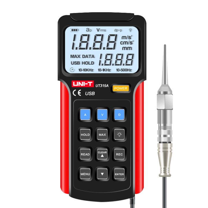 Ulid seismometer UT311/312/315/ digital vibrometer portable vibration measuring instrument ...