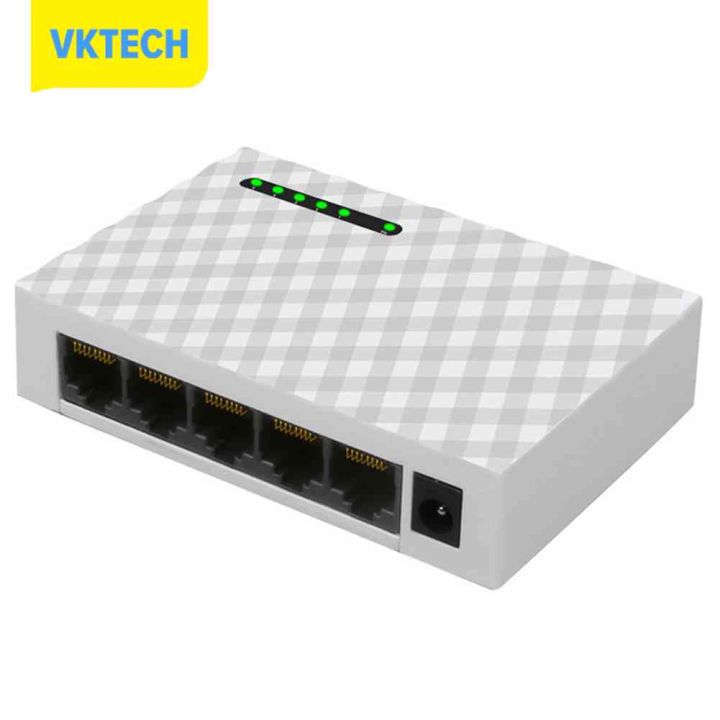 [Vktech] 5 Port 1000M Gigabit Network Switch RJ45 LAN Desktop Ethernet ...