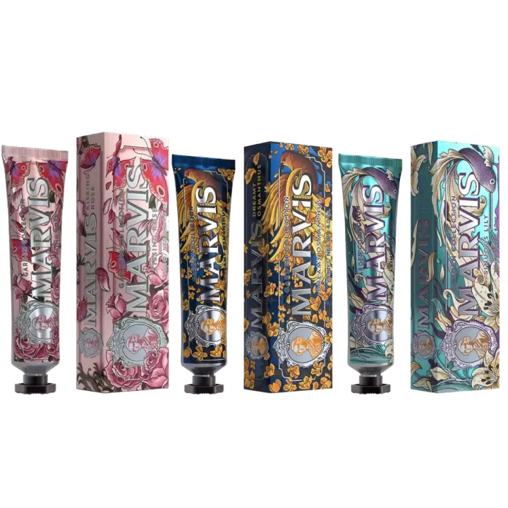 Marvis Toothpaste 75ml - Kissing Rose, Sinuous Lily, Dreamy Osmanthus ...