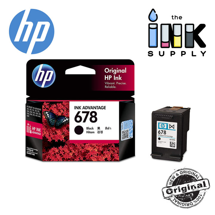 HP 678 Original Ink Black HP678 Cartridge Ink for HP Deskjet Ink ...