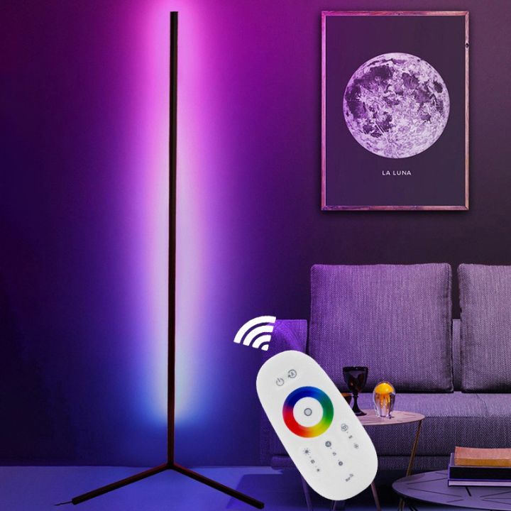 【HOT】RGB light Corner Floor Lamp MultiColor Selector Nano LED ...