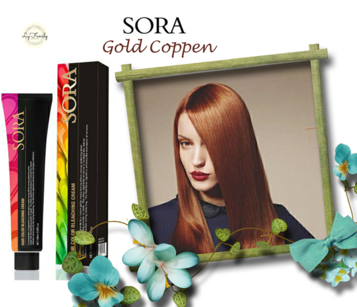 Sora hair color bleaching cream 100g gold copper | Lazada PH