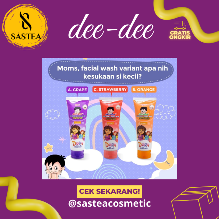 Yuri Dee-dee Children Facial Wash 100 G | 50 gr Sabun Cuci Muka ...
