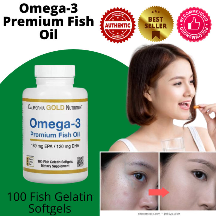 California Gold Nutrition Omega-3 Premium Fish Oil 100 Fish Gelatin Softgels | Lazada PH