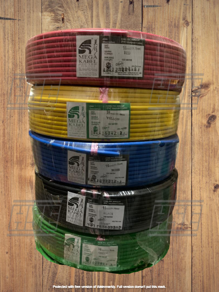 *Cut By Meter* MEGA KABEL 16MM Insulated PVC 100% Pure Copper Cable ...