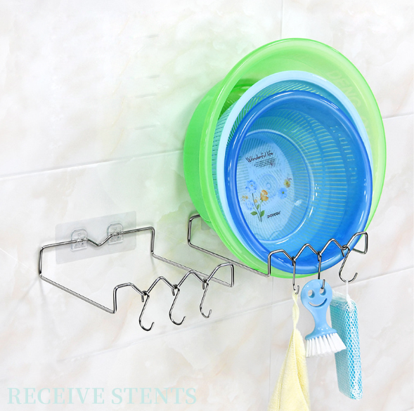 Kệ để thau rổ inox dán tường, giá treo thau | Lazada.vn