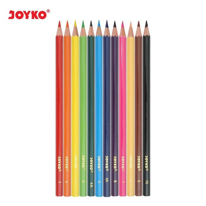 JFG STATIONERY Pensil 12 Warna JOYKO CP-12TC (Kemasan Kaleng) | Lazada ...