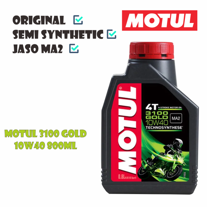 Motul 3100 Gold 7100 5100 3000 Plus SAE 10W40 15W50 Oli Motor 800ml 1L ...