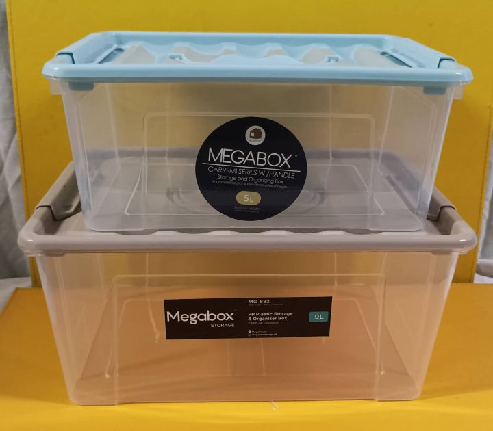 Handy Megabox Storage Box with Handle 5L / 9L ( MG-831 / MG-832 ) | Lazada PH