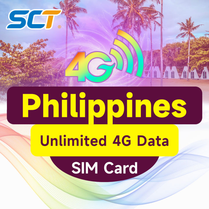Philippines SIM Card 2-8 Days 4G High Speed unlimited data Sim Cards ...