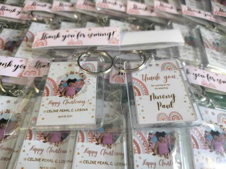 Customized Acrylic Keychain Souvenir for any occasions (Back to Back ...