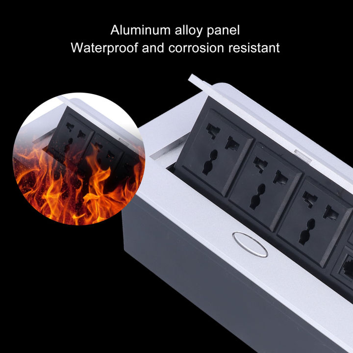 Embedded Floors Electrical Outlet Flame Retardant PC Floor Electrical ...