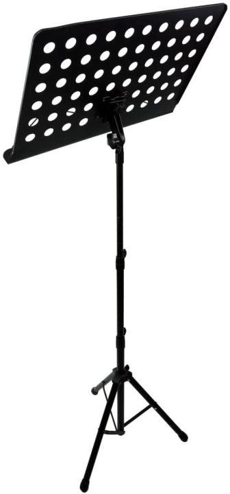 Chord Deluxe Heavy Duty Music Stand with Punched Holes Adjustable Black ...