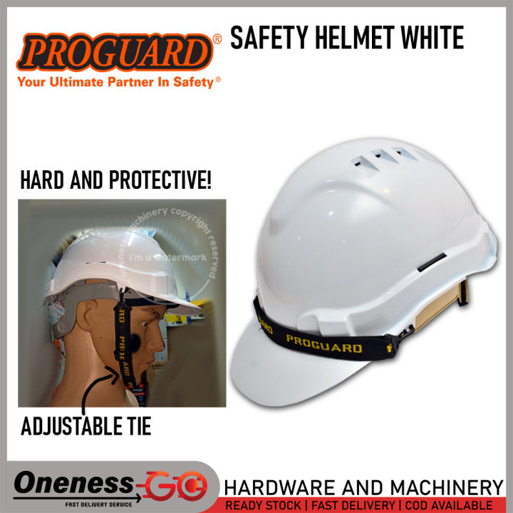 ''PROGUARD'' SAFETY HELMET WHITE -SIRIM | Lazada