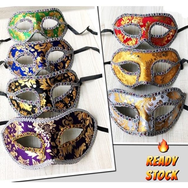 Man Women Children Masquerade Venetian Masks Halloween Carnival Dance ...