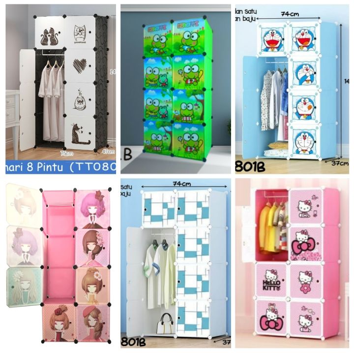Lemari Pakaian Plastik Portable 8 Pintu / Lemari Portable Lemari ... Lemari Pakaian Plastik Portable 8 Pintu / Lemari Portable Lemari ...