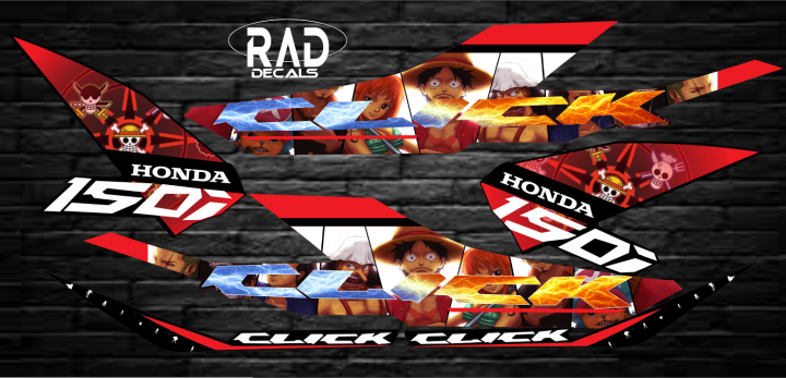 Honda Click 125i/150i Stock Decals Onepiece | Lazada PH