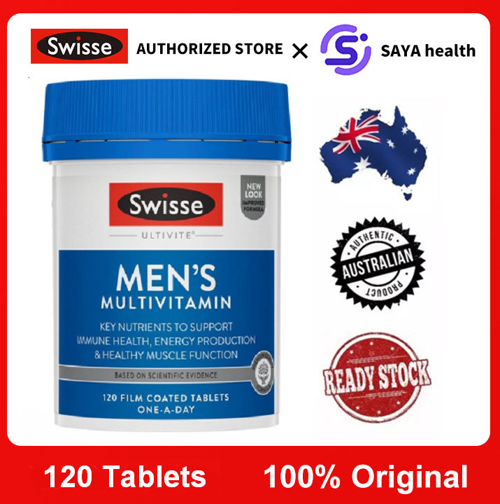 Swisse Ultivite Men's Multivitamin 60/120 Tablets | Lazada