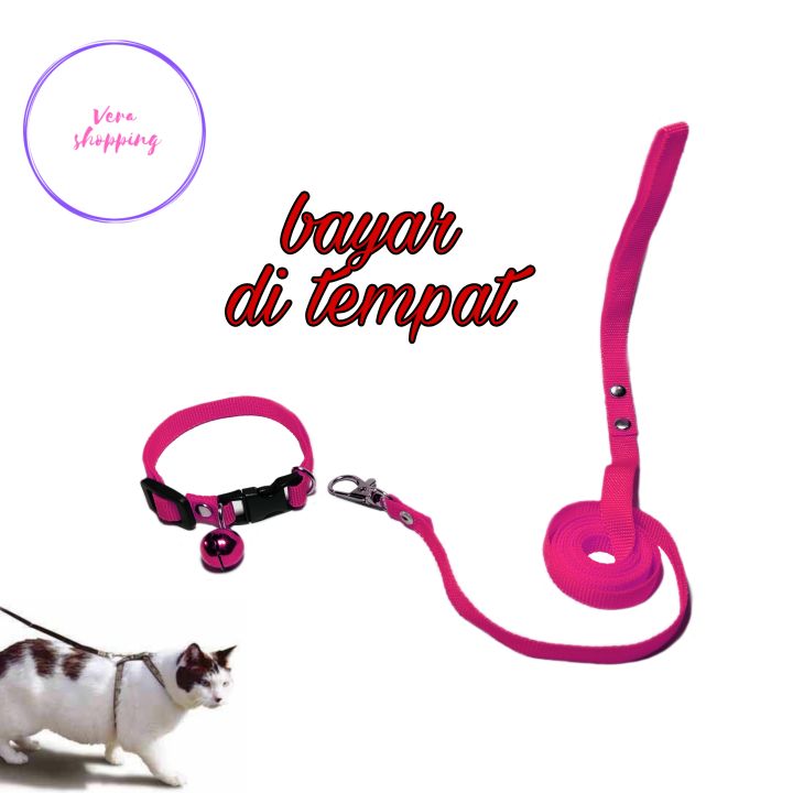TALI TUNTUN PENUNTUN KUCING MODEL HARNESS TIPE O POLOS BANYAK PILIHAN ...