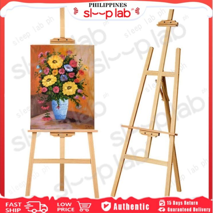 Wooden Easel Painting Display Adjustable Stand Pine Wood Frame Multiple ...