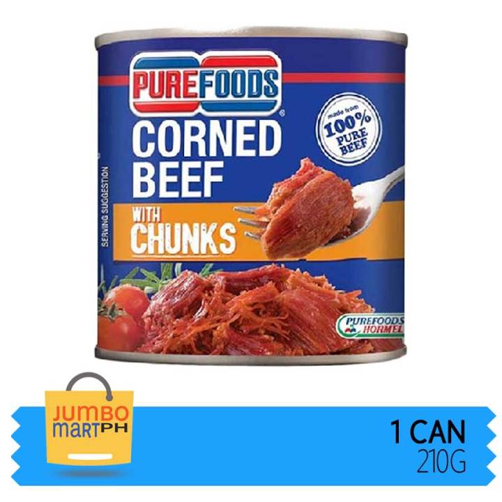 PUREFOODS CORNED BEEF WITH CHUNKS 210G | Lazada PH