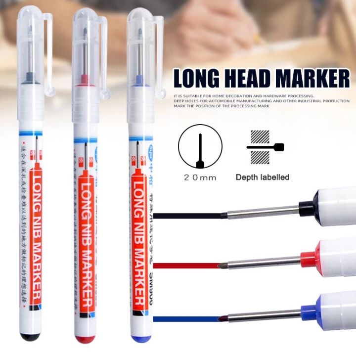 20mm Long Tip Deep Hole Extension Marker Permanent Acrylic Paint Pens ...