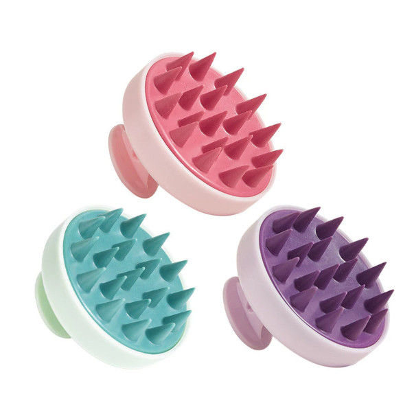 Silicone shampoo brush clean dandruff massage scalp shampoo magic massage comb anti-itch ...