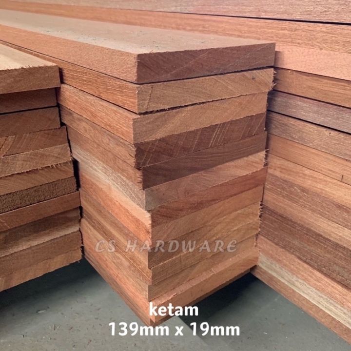 1'' x 6'' Solid Kayu Meranti Bukit Wood Kayu (KERAS) KAYU ATAS MEJA ...