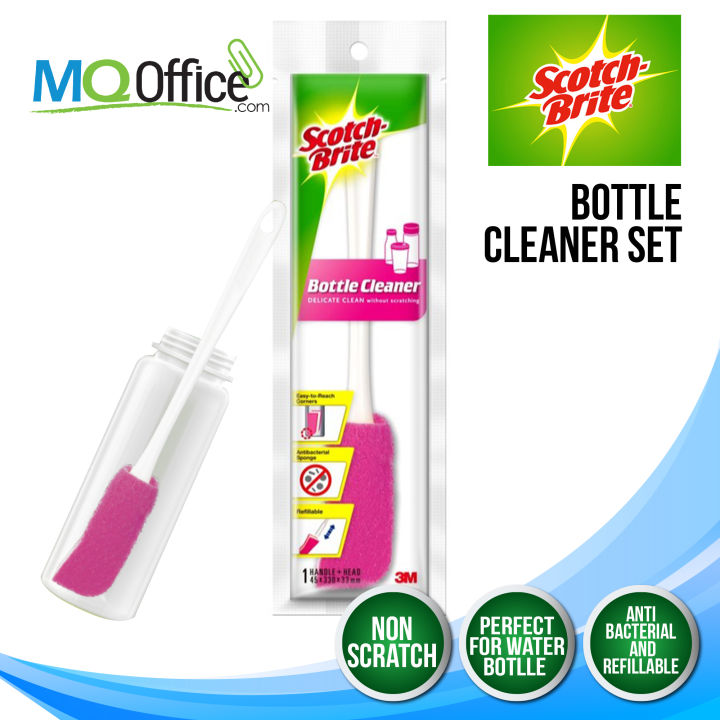 3M Scotch Brite DBC-01 Bottle Cleaner Brush for Jar Stemware, Pink, 1 ...