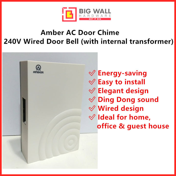 Amber AC Door Chime/Door Bell 240V/50Hz Below 2W Suis Loceng Pintu (Big ...
