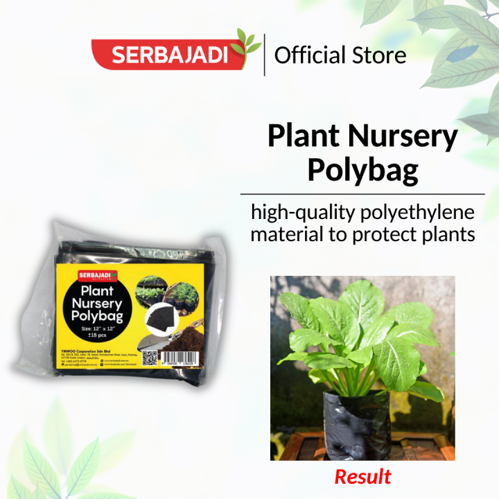 Serbajadi Black Poly Planting Bag/ Poli Beg/ 塑料袋/ Size 5 x 7 (75 pcs ...
