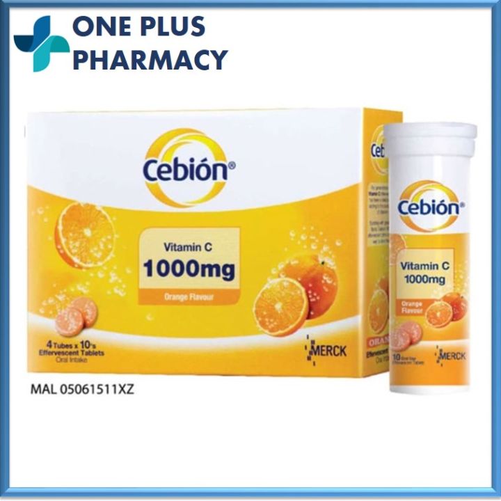Cebion Vitamin C 1000mg Effervescent 4x10's [EXP 04/2028] | Lazada