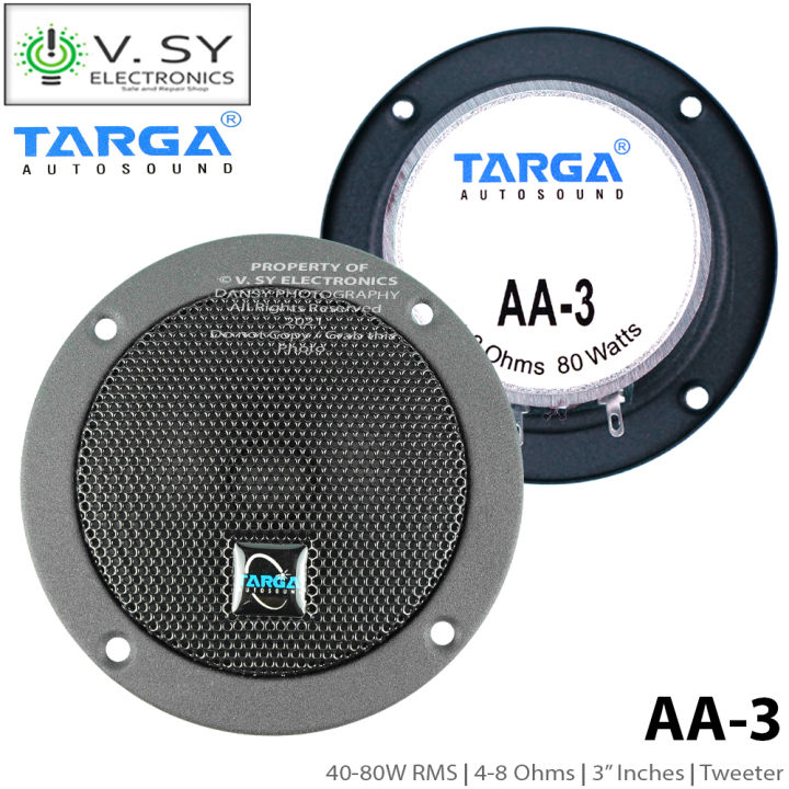 Original 2023 Targa AA-3 40W to 80W 4 to 8 Ohms 3 Inches Professional ...