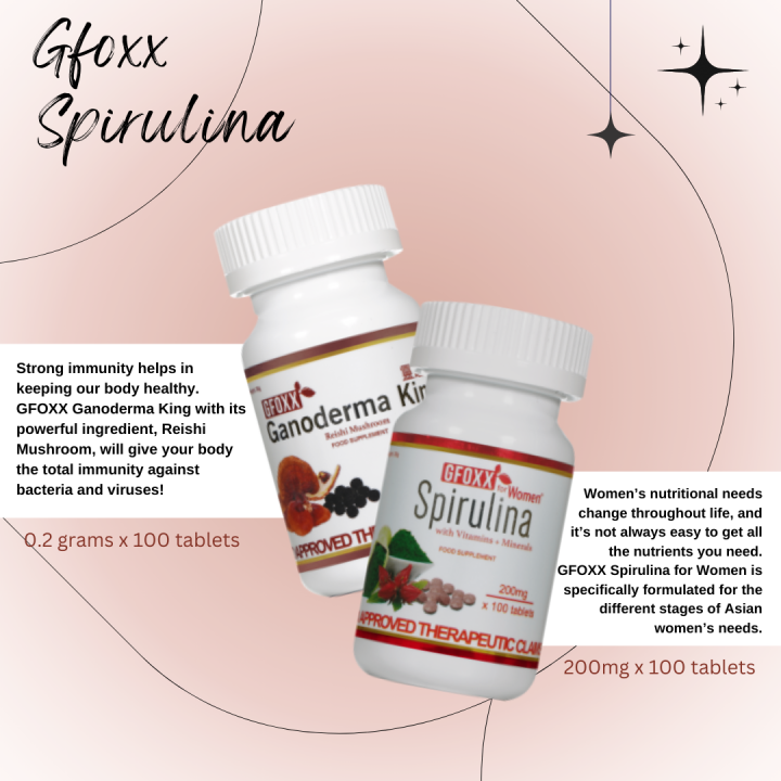 GFOXX SPIRULINA FOR WOMEN AND GANODERMA KING | Lazada PH