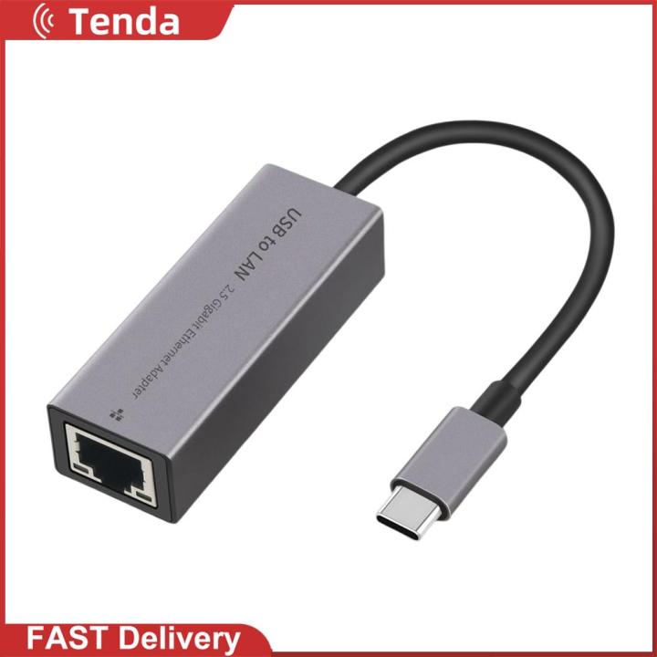 Tipe-c/USB3.0 To RJ45 kartu jaringan, 2.5G 2500Mbps USB Gigabit ...