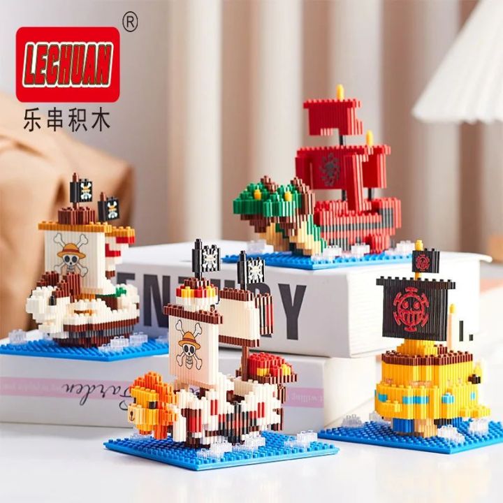 Thousand Sunny Micro Building Blocks Linkgo One Piece Pirate Ship ...