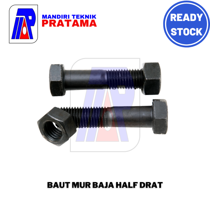 Baut Mur Baja 8.8 M10 X 75 High Tensile Bolt | Lazada Indonesia