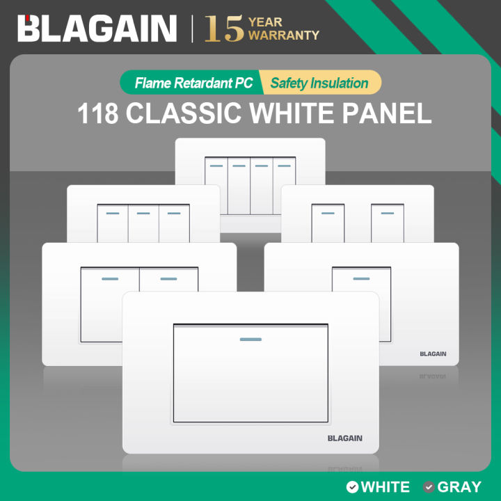 Blagain Super Wide Series 1, 2, 3 Gang Switch | Lazada PH