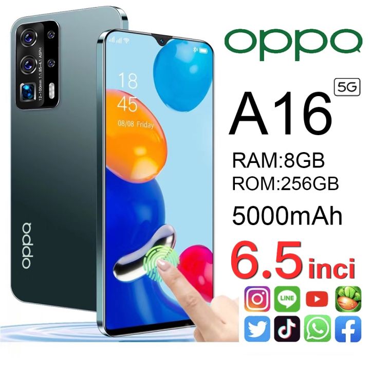 【Sunday】【Bisa COD】5G HP murah OPPQ A16 RAM 8GB ROM +256GB 6.5inci ...