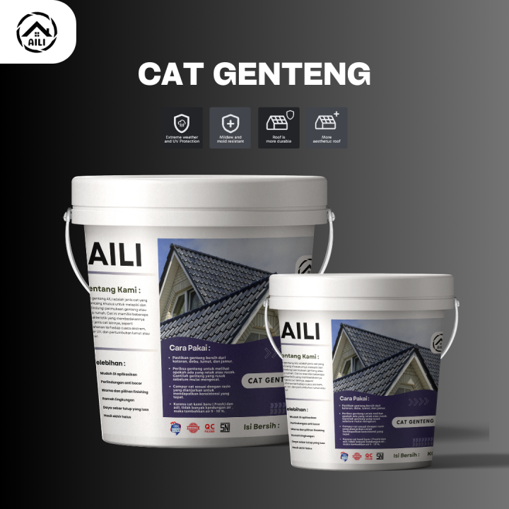 Cat Genteng Aili Paint 2.5KG Kualitas Super Tersedia Berbagai Warna ...