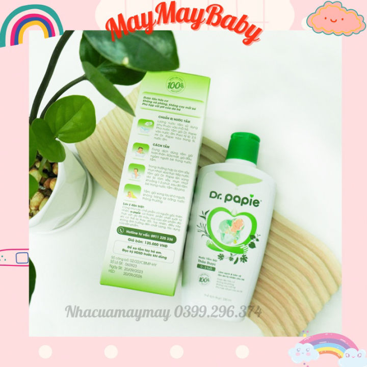 Nước Tắm Thảo dượᴄ Dr Papie Giúp Giảm Mẩn Ngứa Và Rôm Sảy, Hỗ Trợ Làm ...