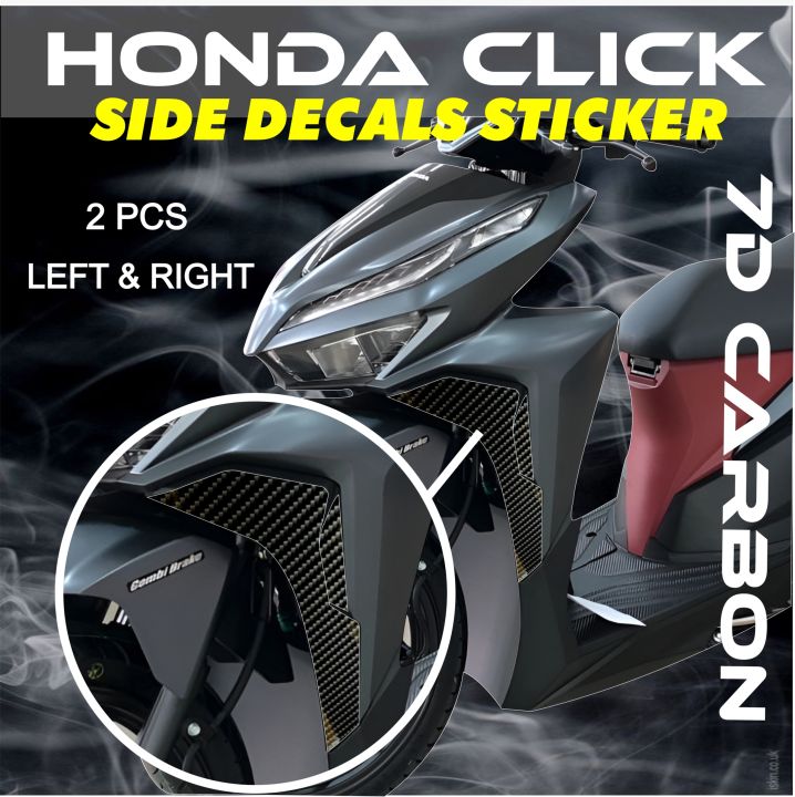 SIDE FAIRINGS DECALS STICKER FOR HONDA CLICK 125i/150i version 2 ...