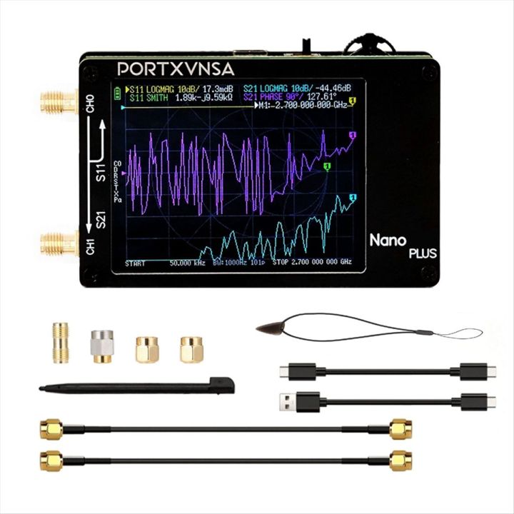 For NanoVNA Handheld Spectrum Analyzer 50KHz-2.7GHz Vector Network ...