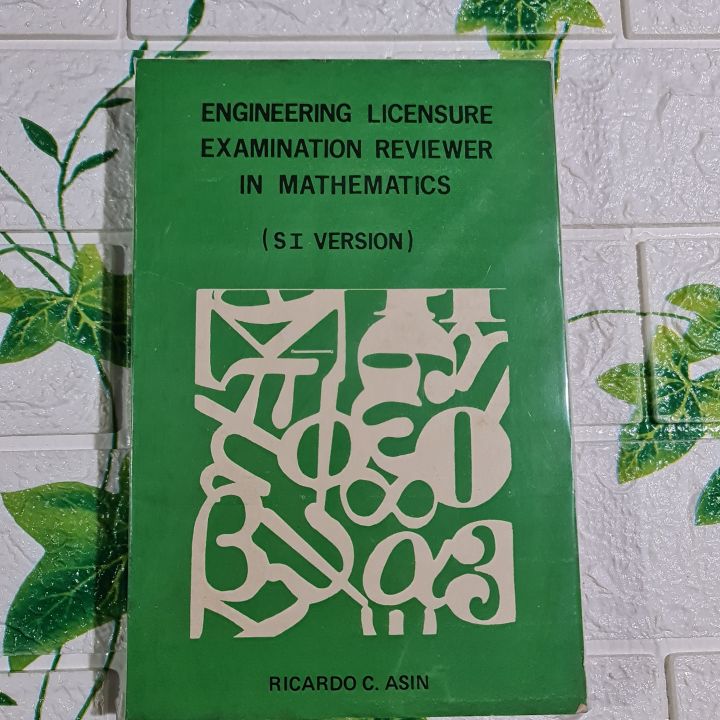 Engineering Licensure Examination Reviewer in Mathematics (S.I. Vesion) By:Asin | Lazada PH