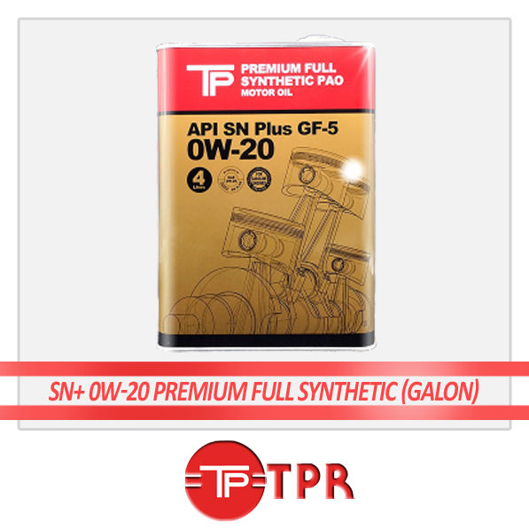 TP Motor Oil SN+ 0W-20 Premium Fully Synthetic (Galloon) (1pc) - MO-TP ...
