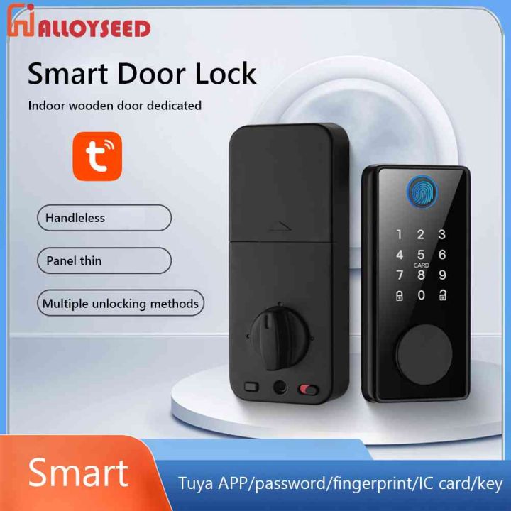 Tuya APP Bluetooth Deadbolt Smart Remote Control Fingerprint Biometrics ...